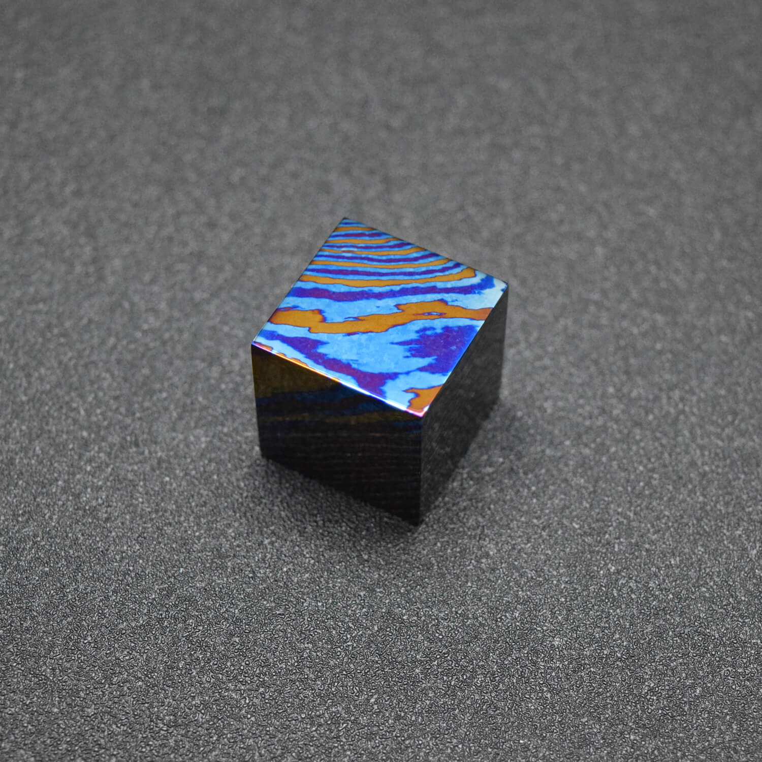 SOLID DAMASCUS TITANIUM CUBES – Trance Metals