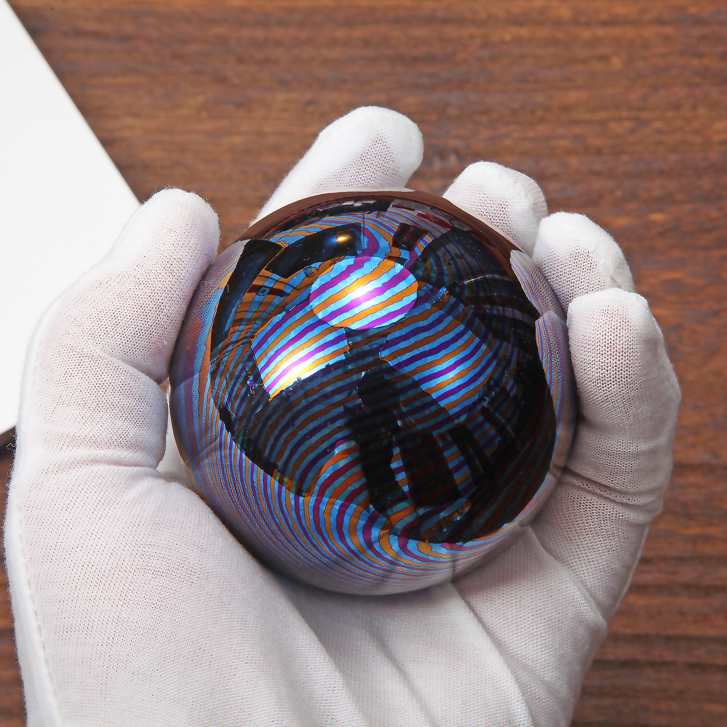 SOLID DAMASCUS TITANIUM SPHERES – Trance Metals